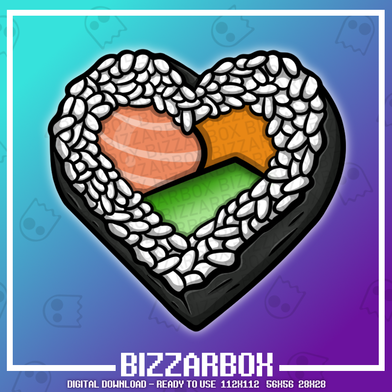 Streamer Emote: Sushi Heart