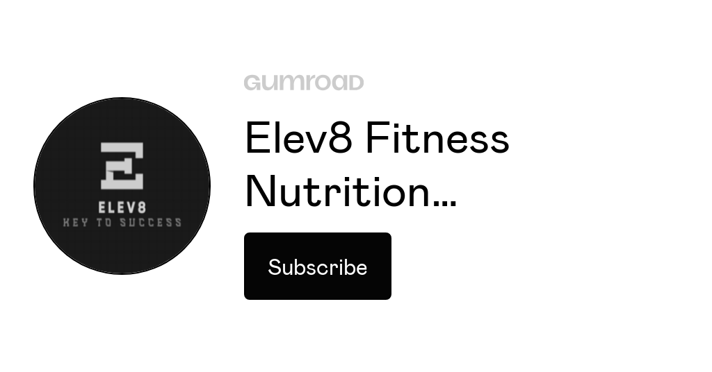 Elev8 Fitness Nutrition Supplements