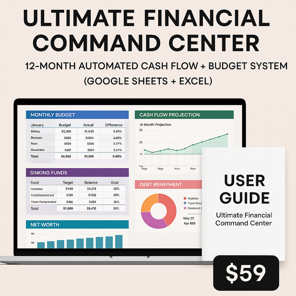"Ultimate Financial Command Center – 12-Month Automated Cash Flow ...