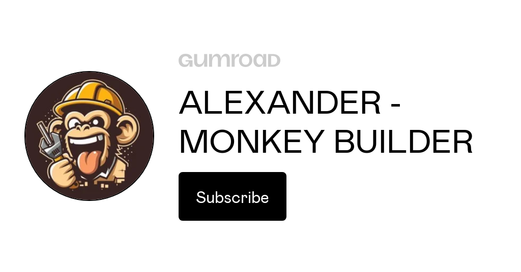 ALEXANDER - MONKEY BUILDER