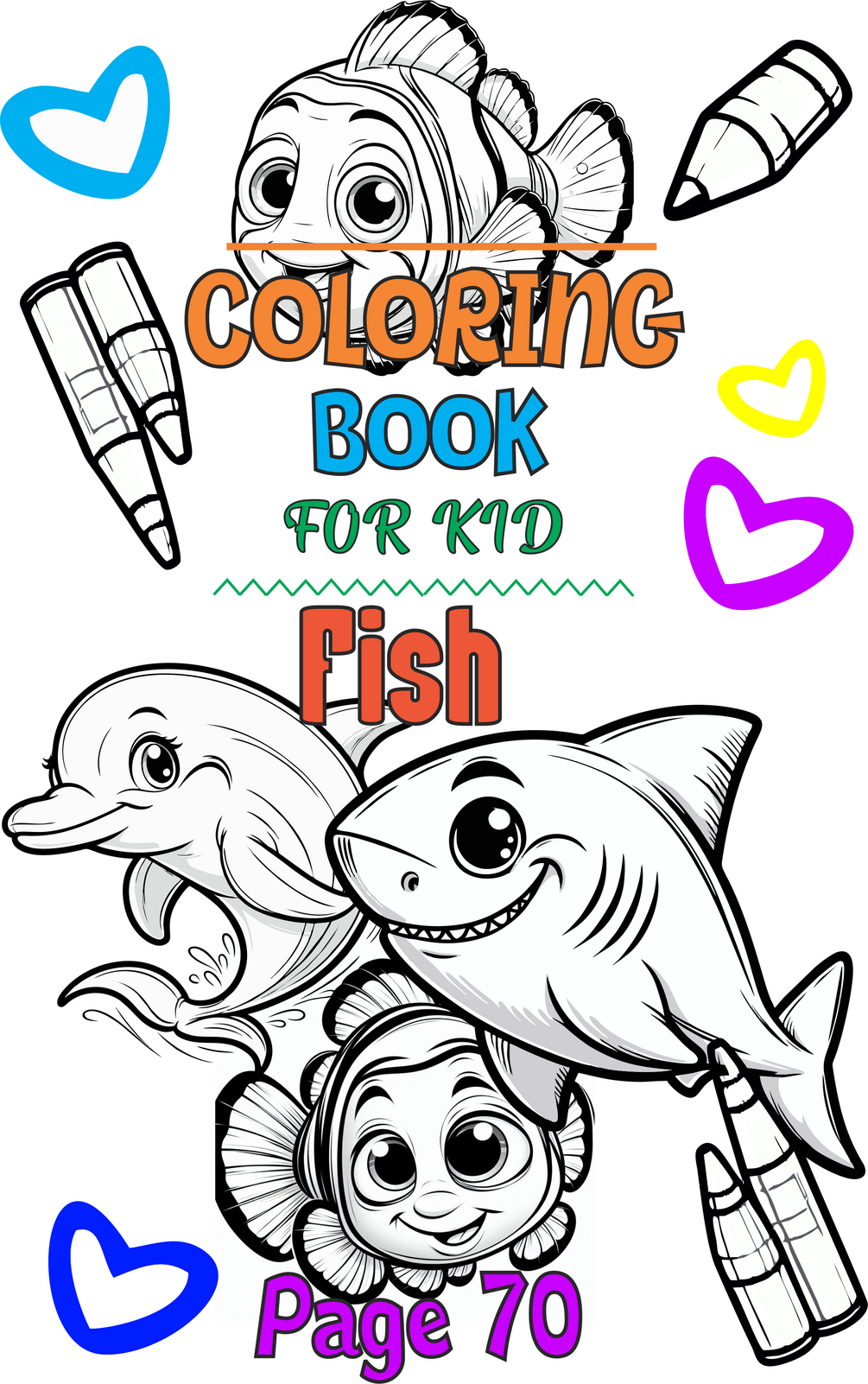 coloring book fish