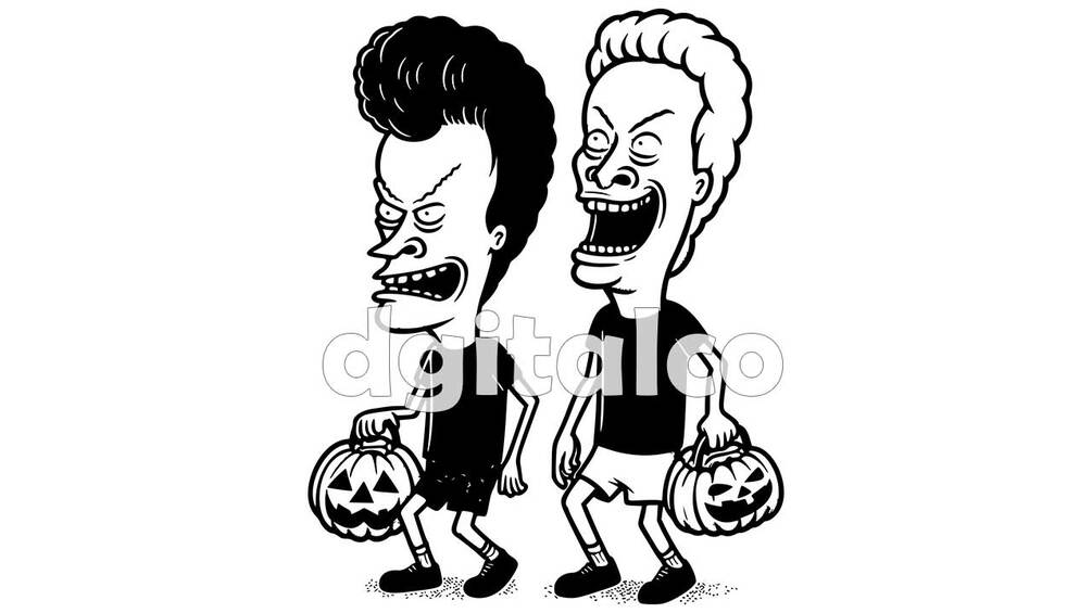 Beavis and Butt-Head Halloween Vector Art – Perfect for T-Shirts ...