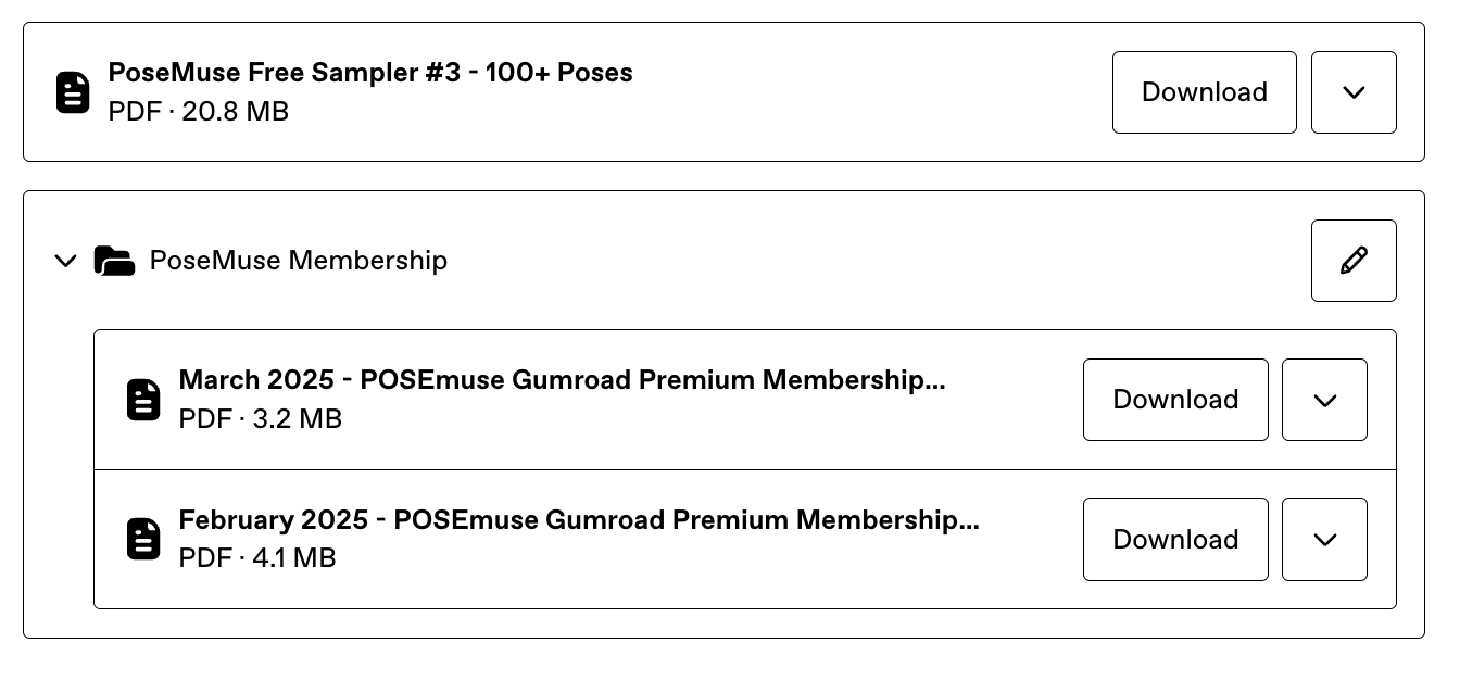 March 2025 Drop! - PoseMuse Membership - Justin R Martin