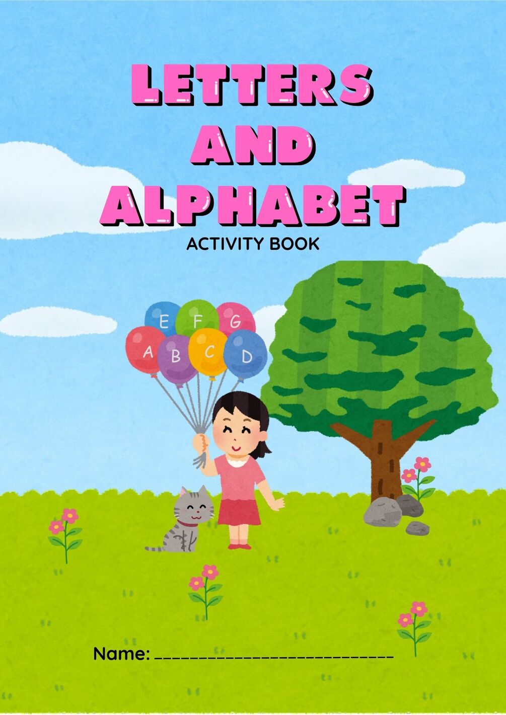 Letters And Alphabet Worksheets (Pink)