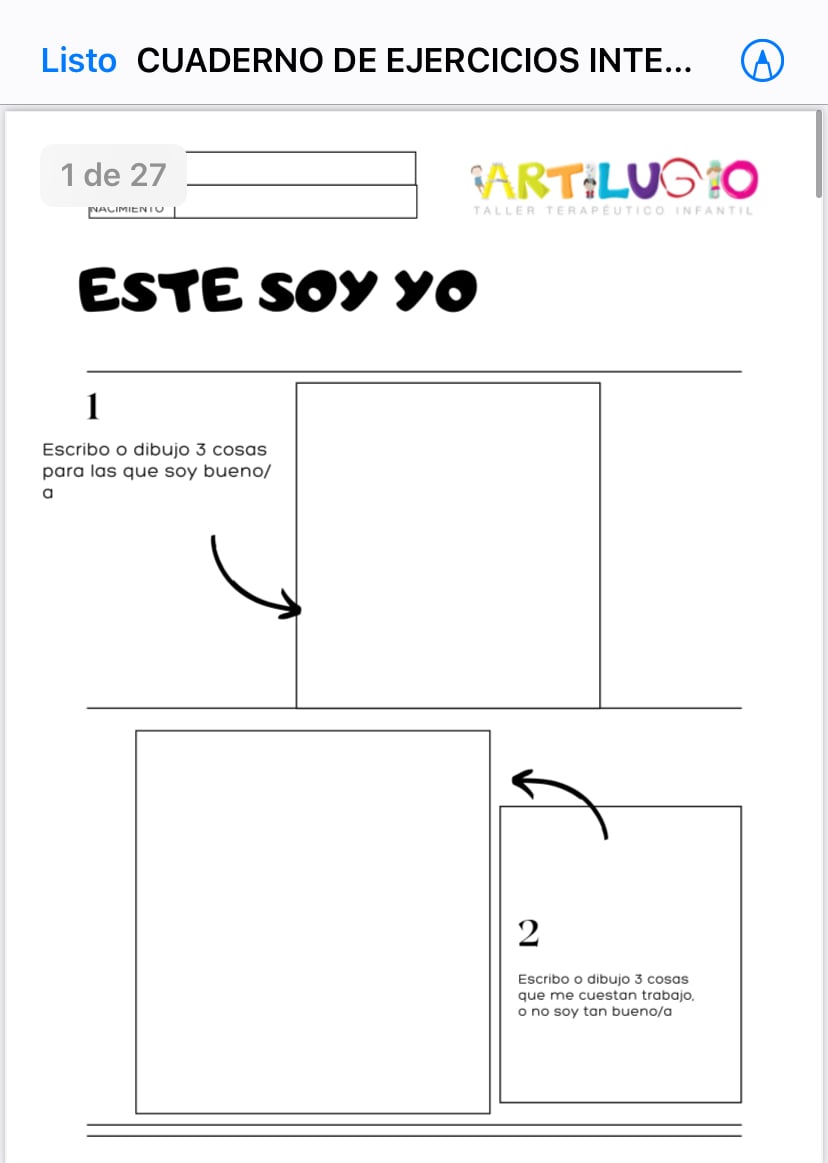 Hojas De Trabajo De Autoestima Actividades Para Trabajar La Autoestima