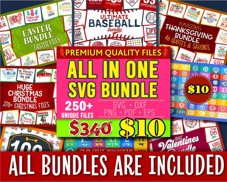 All in one professional Svg Bundle, Mega bundle, big huge bundle ...