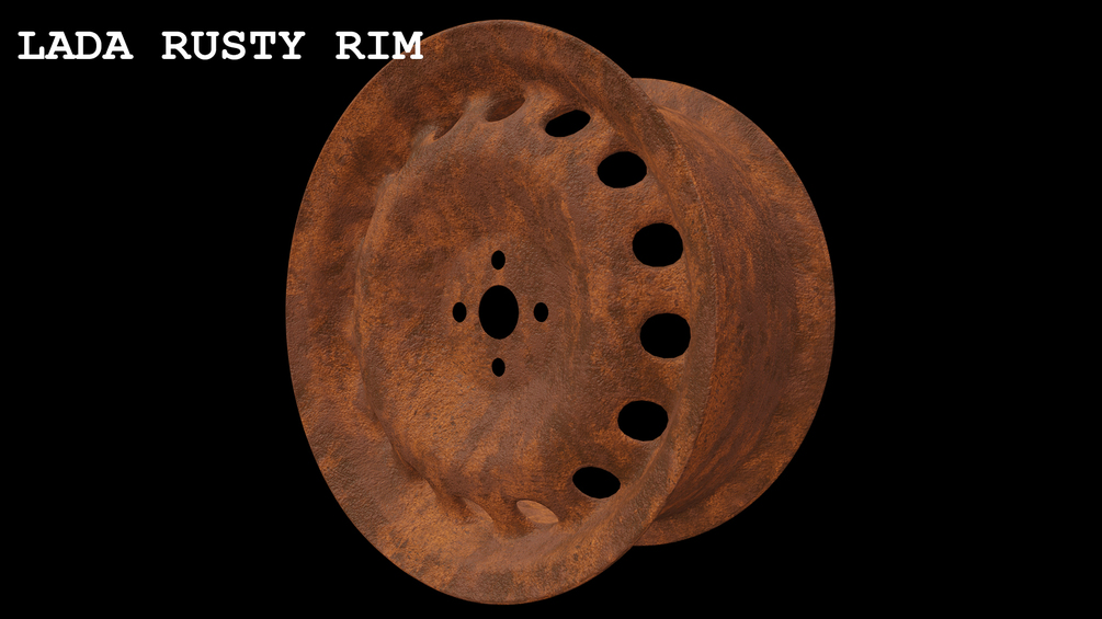 «LADA Rusty Rim» (game ready) by mkaplunow