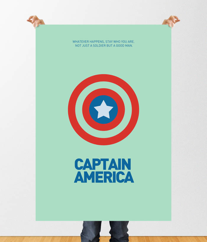 Captain America - Print-it-yourself poster