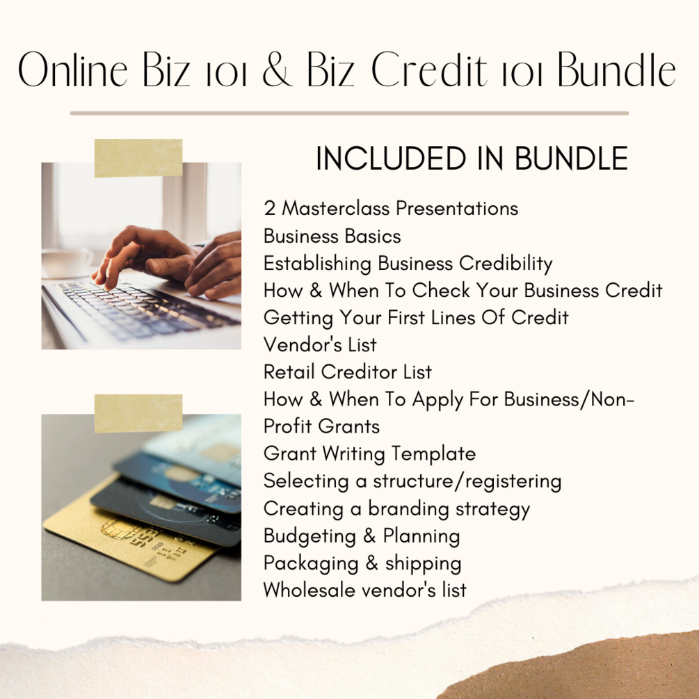 Online Biz 101 & Biz Credit 101 Bundle
