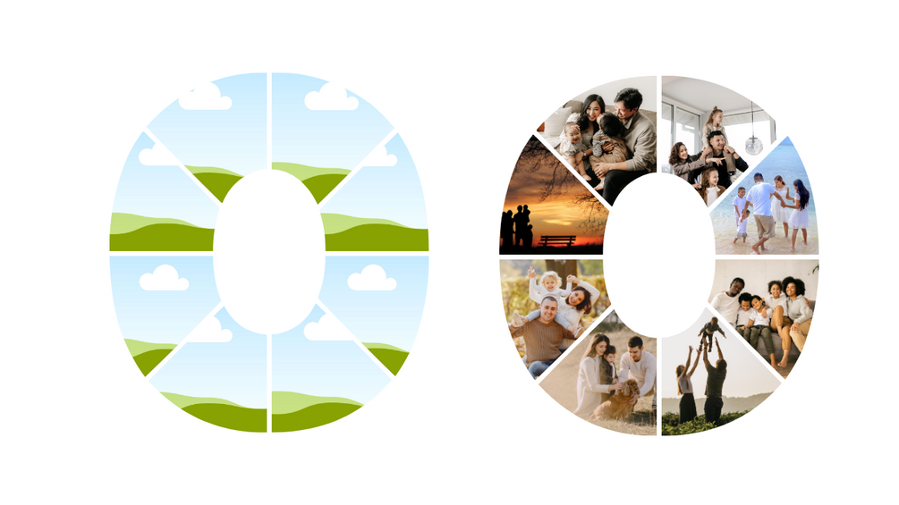 Alphabet O Photo Collage Template Alphabet Card Editable Canva Design ...