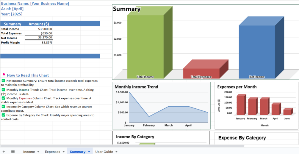 Income & Expense Tracker – Simple Financial Organizer for Small ...