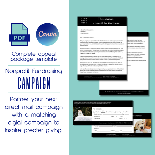 Nonprofit Fundraising Campaign | Appeal Packet | Direct Mail, Email ...