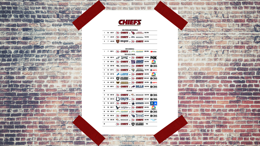 2025 Kansas City Chiefs Schedule