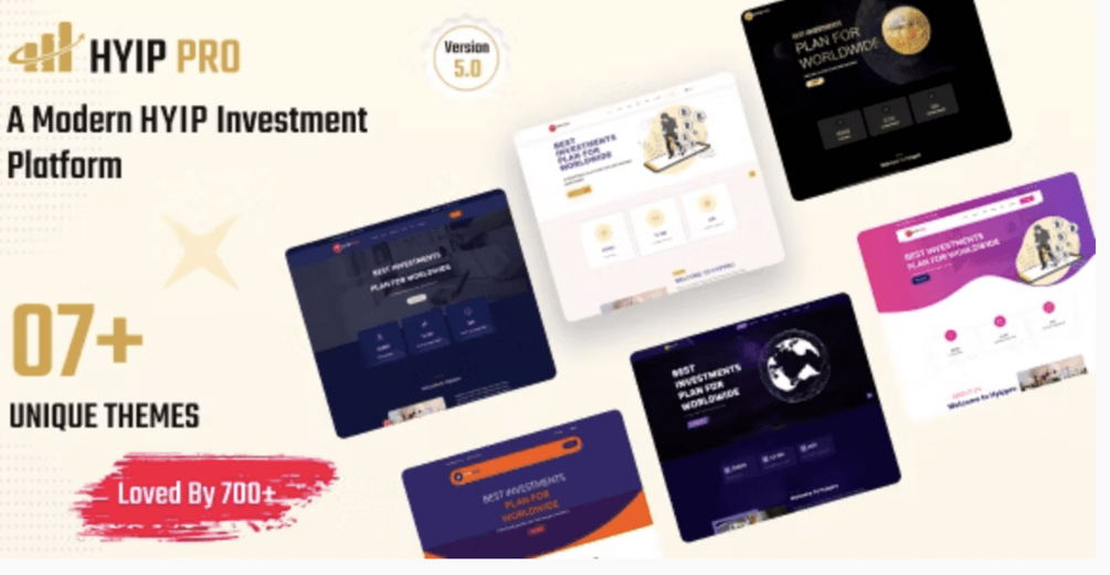 HYIP PRO v4.1 – A Modern HYIP Investmet Platform