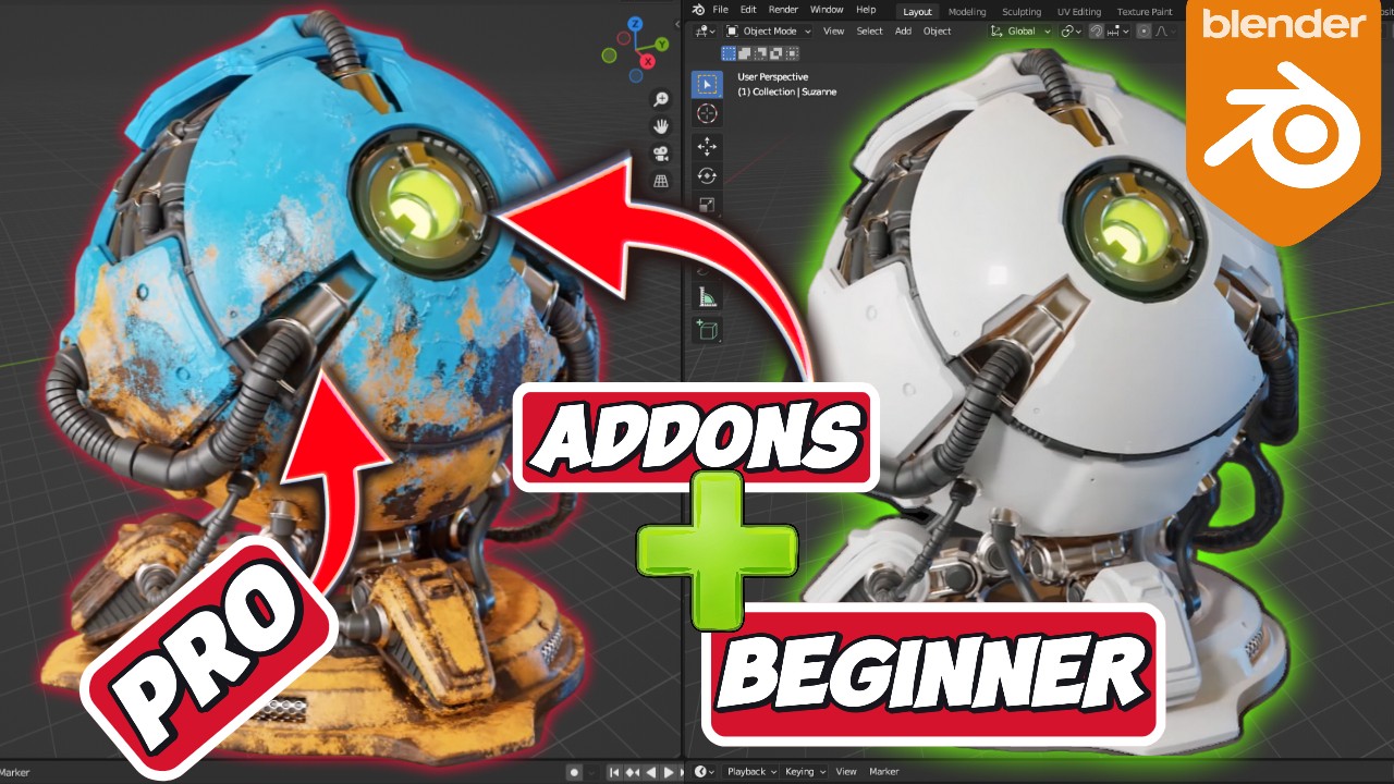 10 Insane Blender Addons For 2024! - Maroc Sofiane