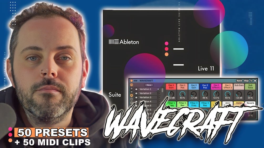 🔥🚀 ABLETON LIVE 11 SUITE : WAVECRAFT 🔥🚀 NEW RACK BASED ON WAVETABLES & 50 MIDI CLIPS