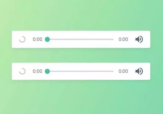 Minimal Clean HTML5 audio player Minimal Clean HTML5 audio player