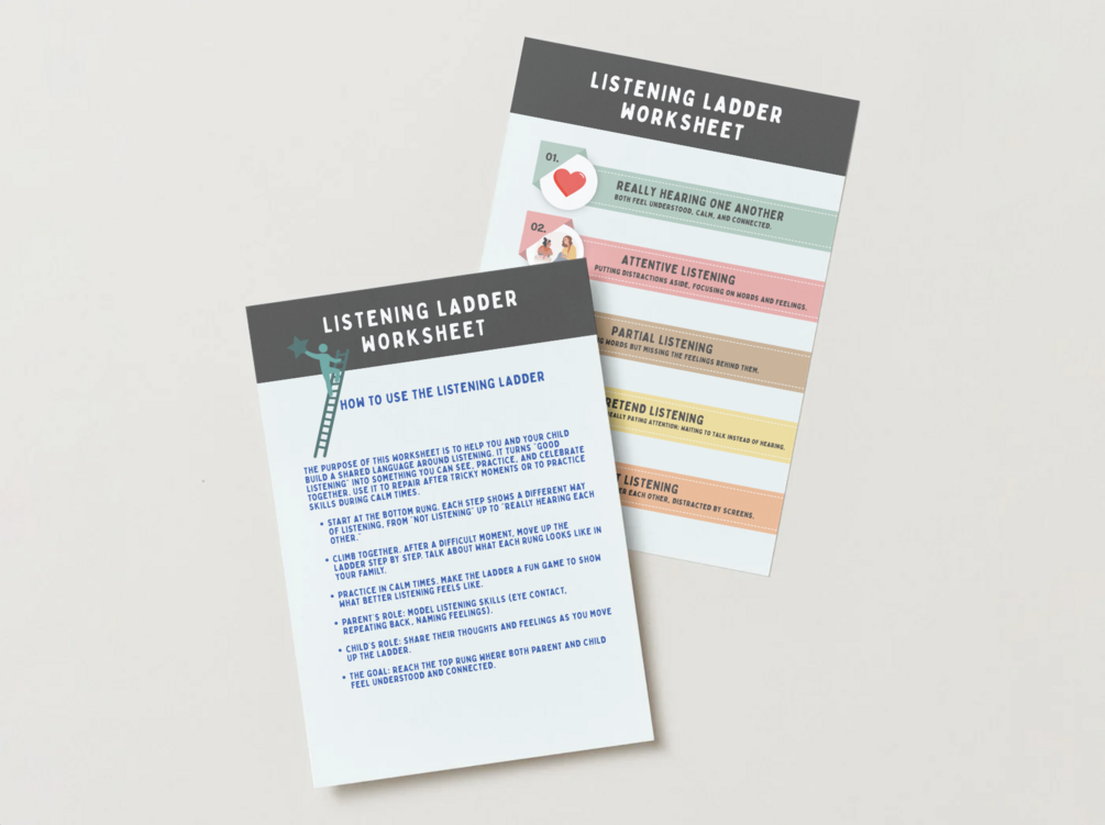Listening Ladder Worksheet