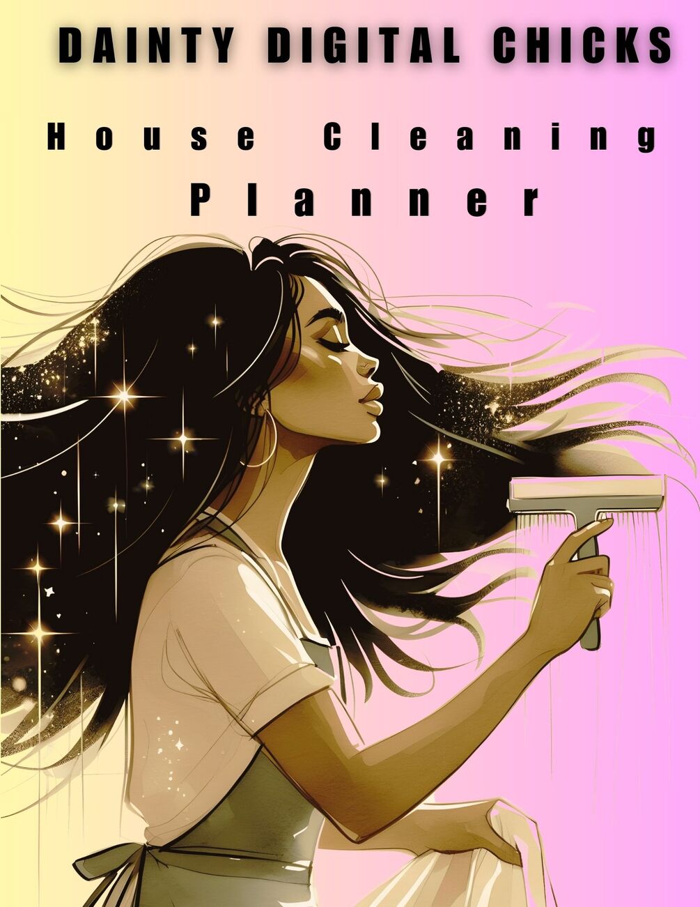 Dainty Digital Chicks House Cleaning Planner