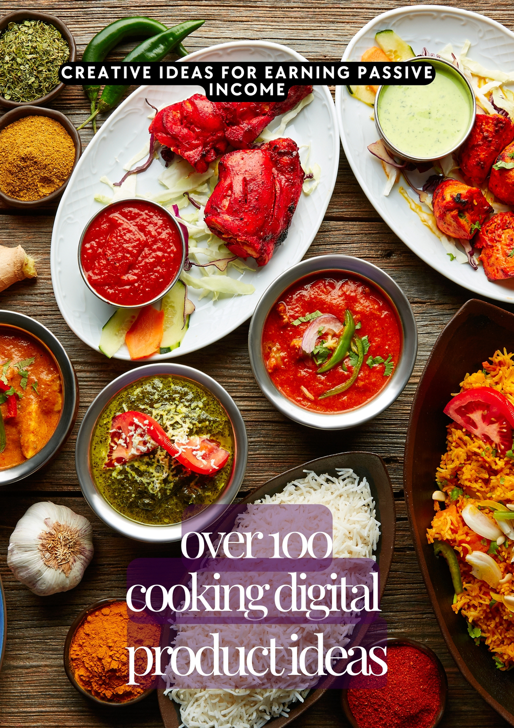Over 100 Cooking digital product ideas