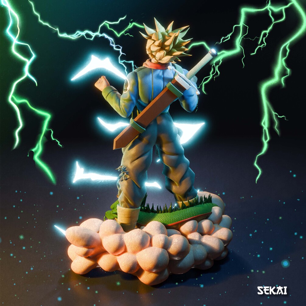 Trunks Super Sculpture and Bust - Sekai 3D Models - Tested and Ready ...
