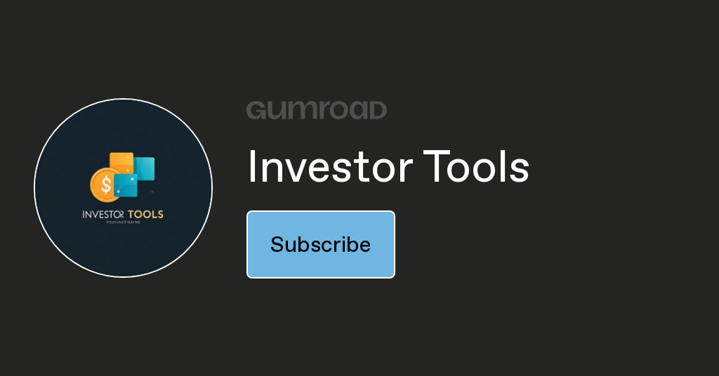 Investor Tools