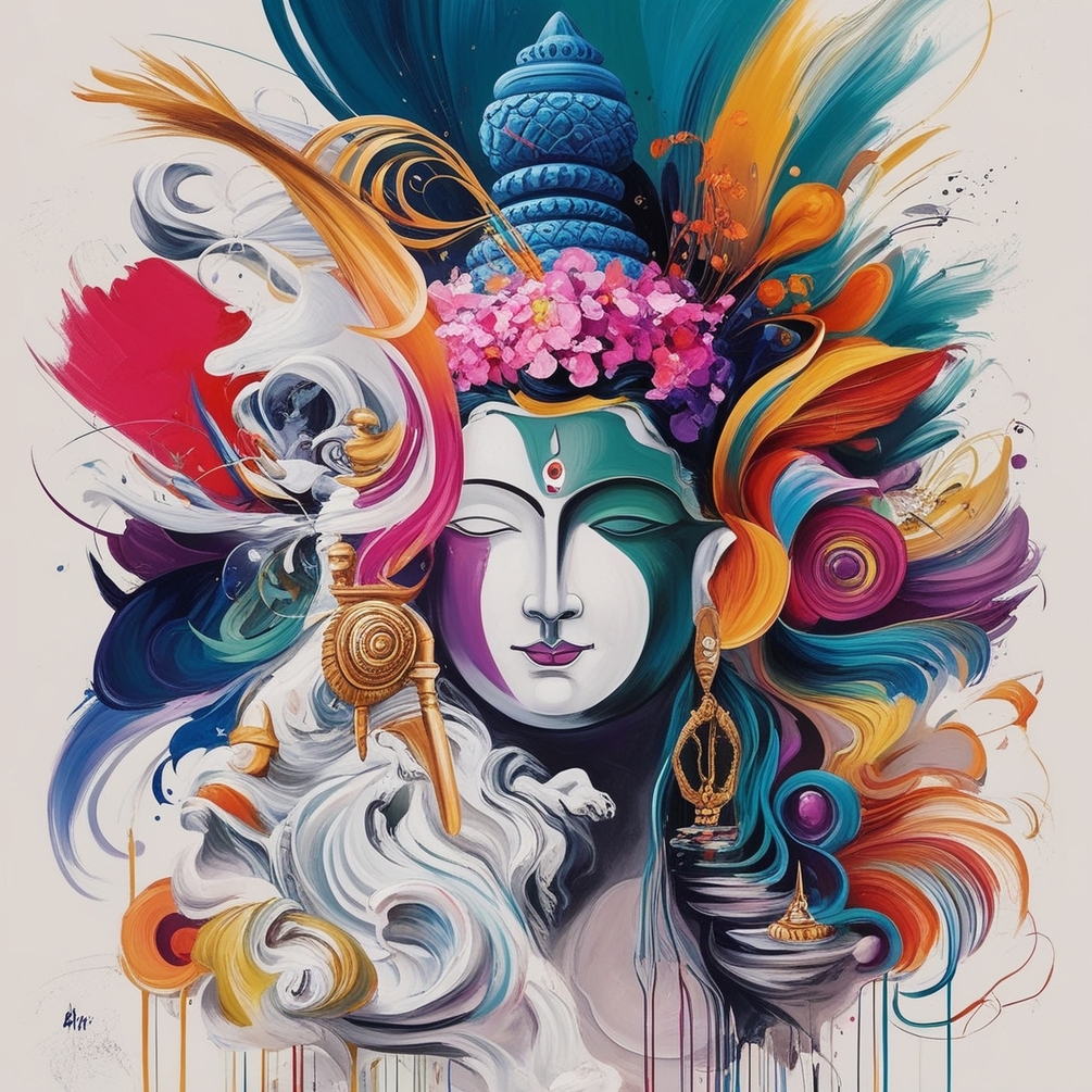 🎨 Divine Inspiration: Abstract Expression Image of God 🙏#AbstractArt # ...