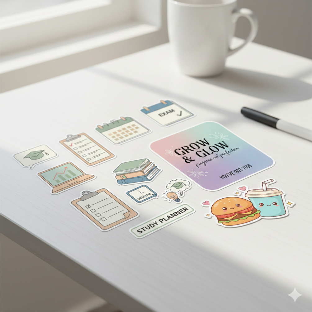 The Ultimate Aesthetic Sticker Pack | 10+ Digital & Printable Designs