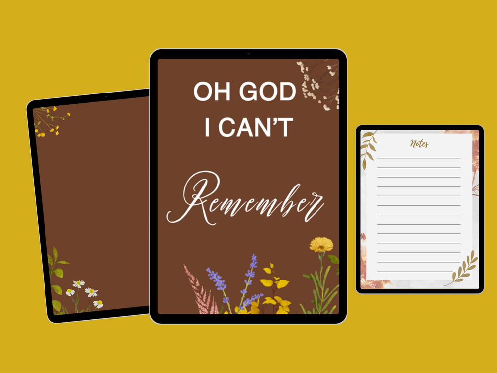 Oh Good I Can`t Remember Oh my god I can't remember: the organizer, the ...