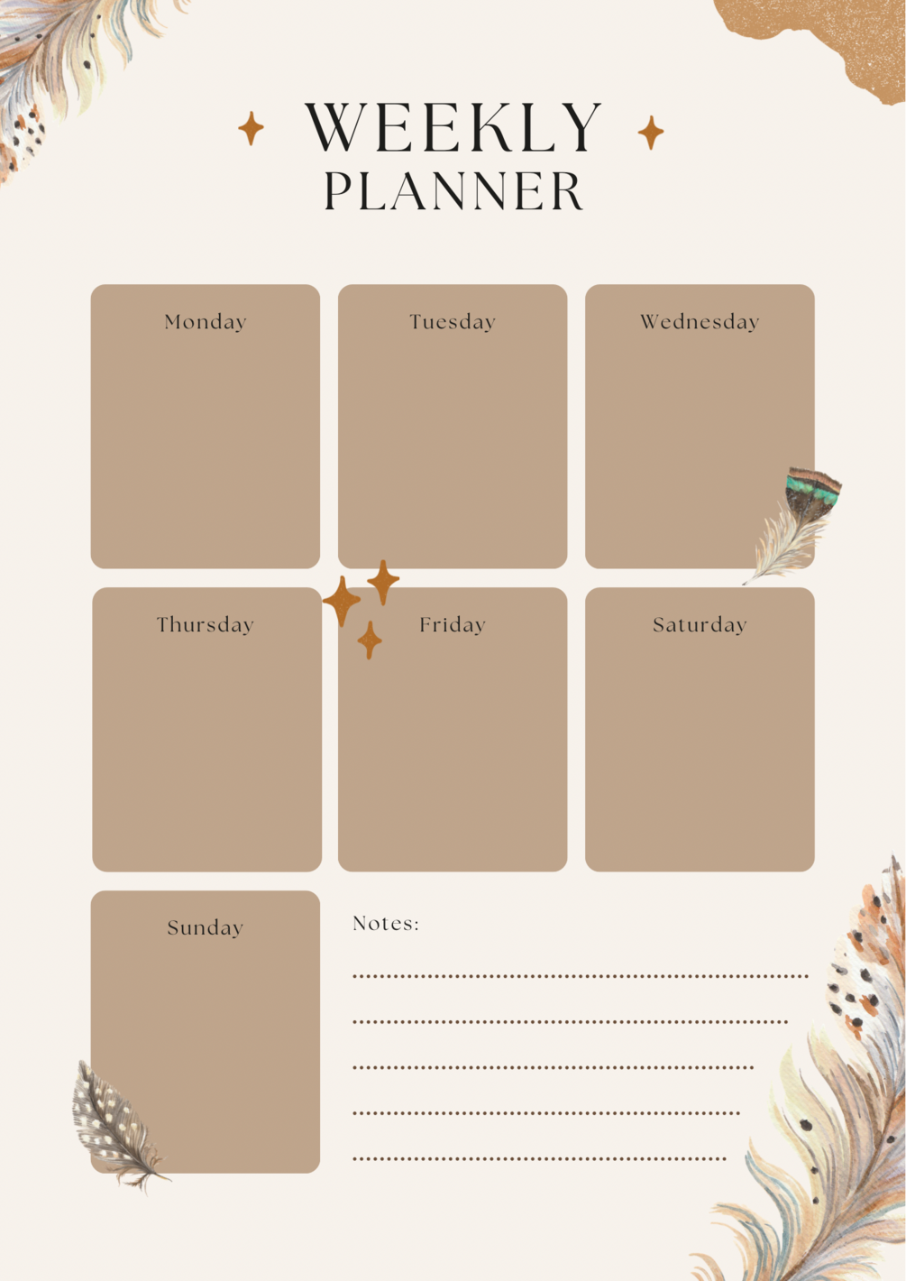 Digital Weekly Planner with Instagram Selling Tips