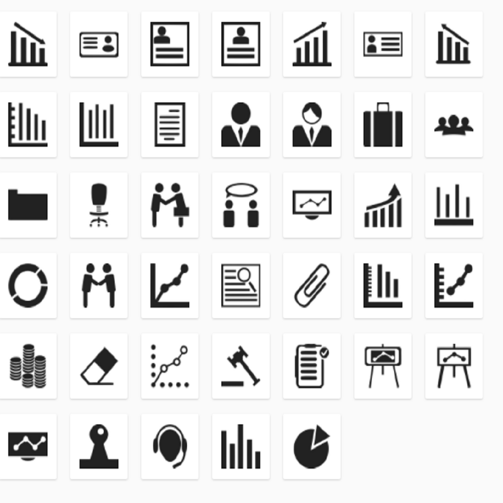 Set of Over 1,100 Spectacular (Mostly Black) Solid Icons