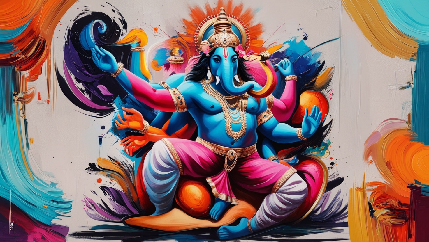 🎨 Divine Inspiration - Abstract Expression Images of Gods 🌟