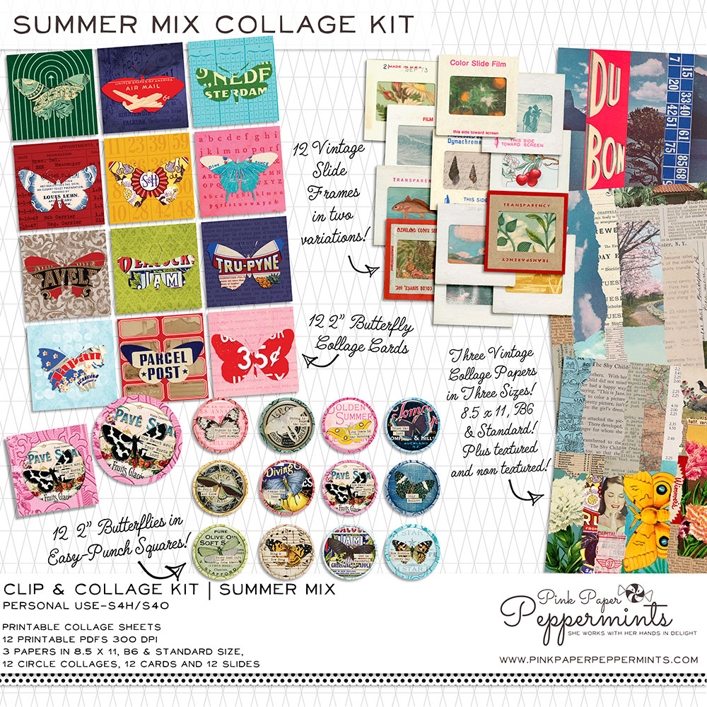 Clip & Collage | Summer Mix Collage Sheets