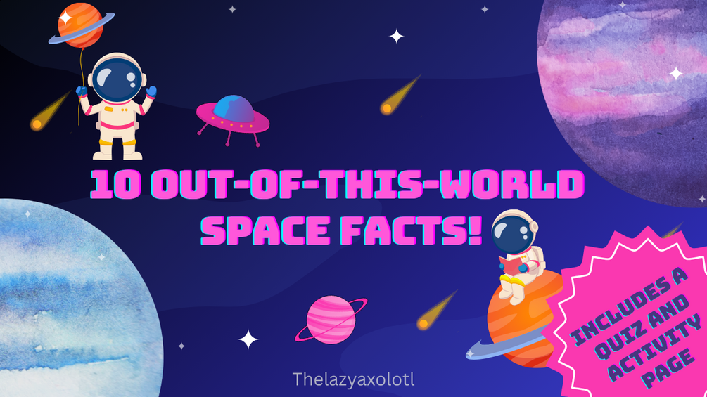 10 Fun Space Facts for Kids – Printable PDF (Includes Quiz & Activity Page)