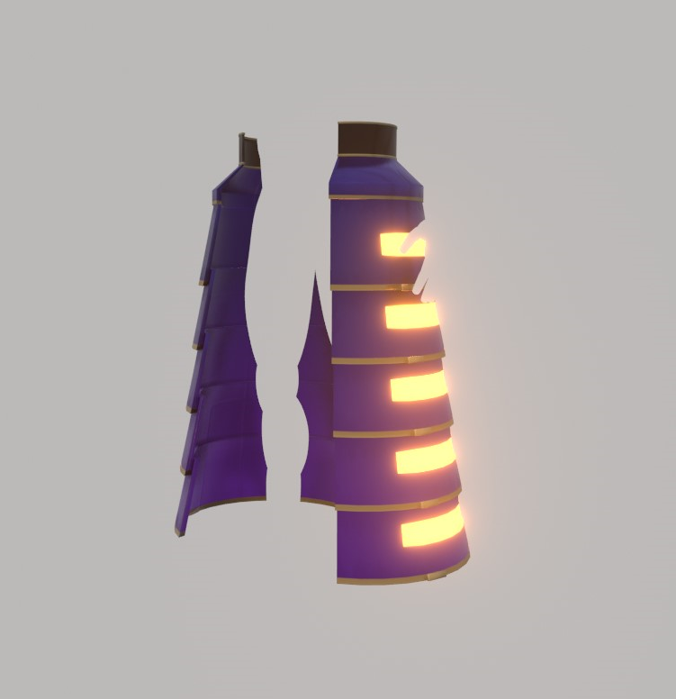 VRCHAT Prop - NeonPunk Skirt - Plug and play