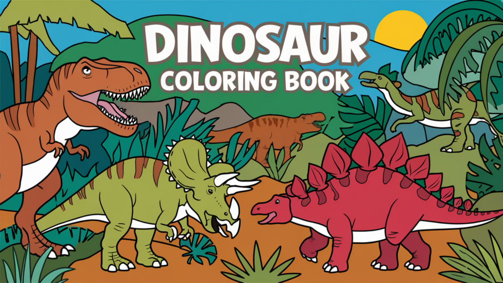"Roar-some Dinosaur Adventures: A Fun Coloring Book for Kids