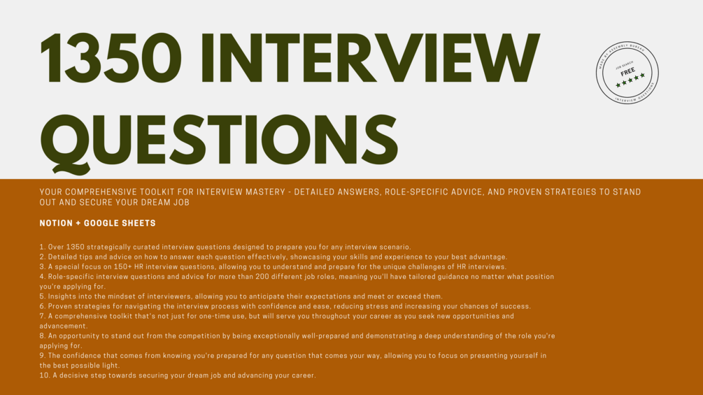 The Ultimate Interview Success Guide: 1350+ Strategic Questions and ...