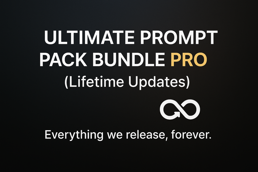 Ultimate Prompt Pack Bundle PRO (Lifetime Updates)