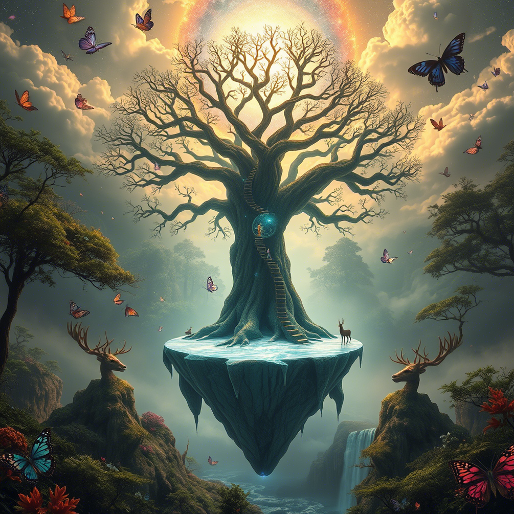 🌿 Dreamscapes of Tomorrow: Nature Surrealism Art for a Visionary Future 🎨🦋