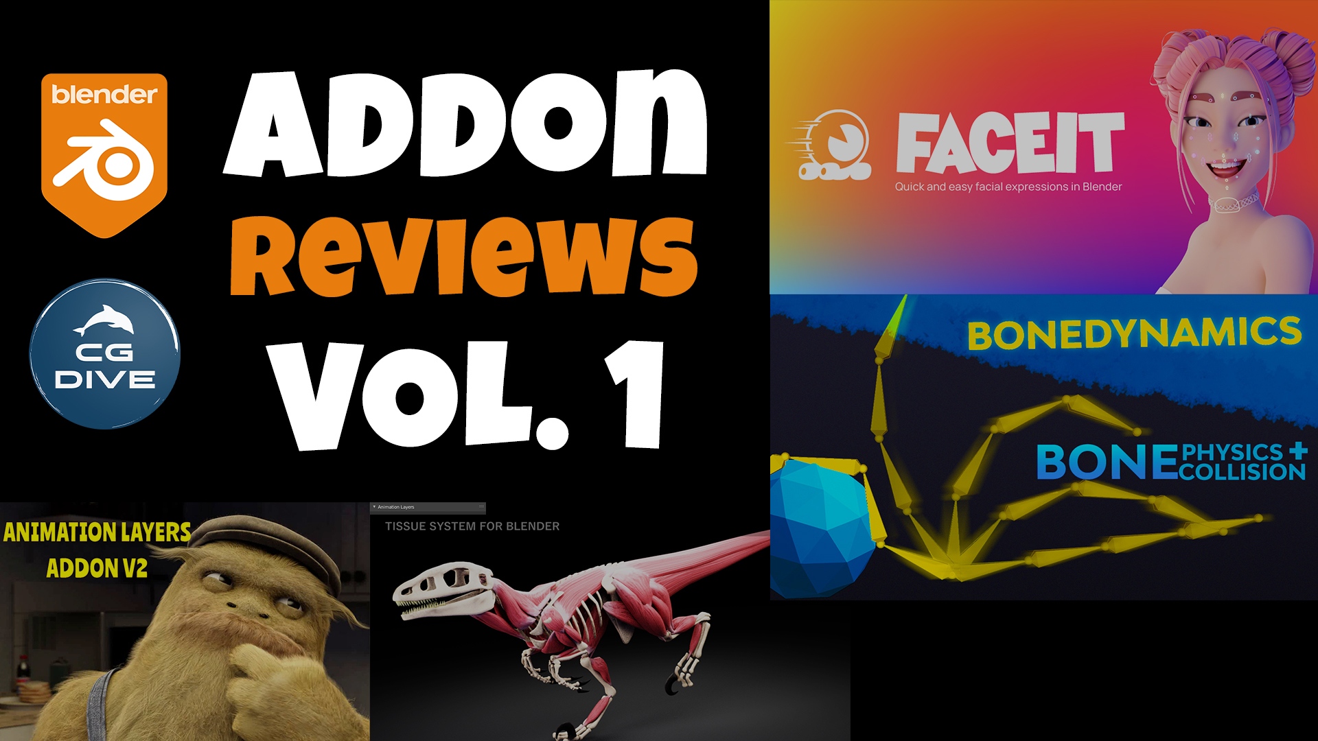 Blender addon reviews VOL 1: FaceIt, X-Muscle, Bonedynamics, Animation ...