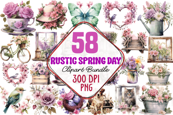 Spring Clipart Bundle