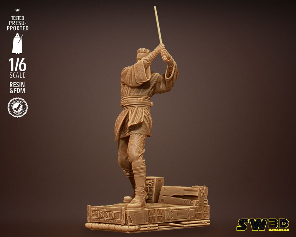 Young Obi Wan Sculpture - Star Wars 3D Models - Tested and Ready for 3D ...