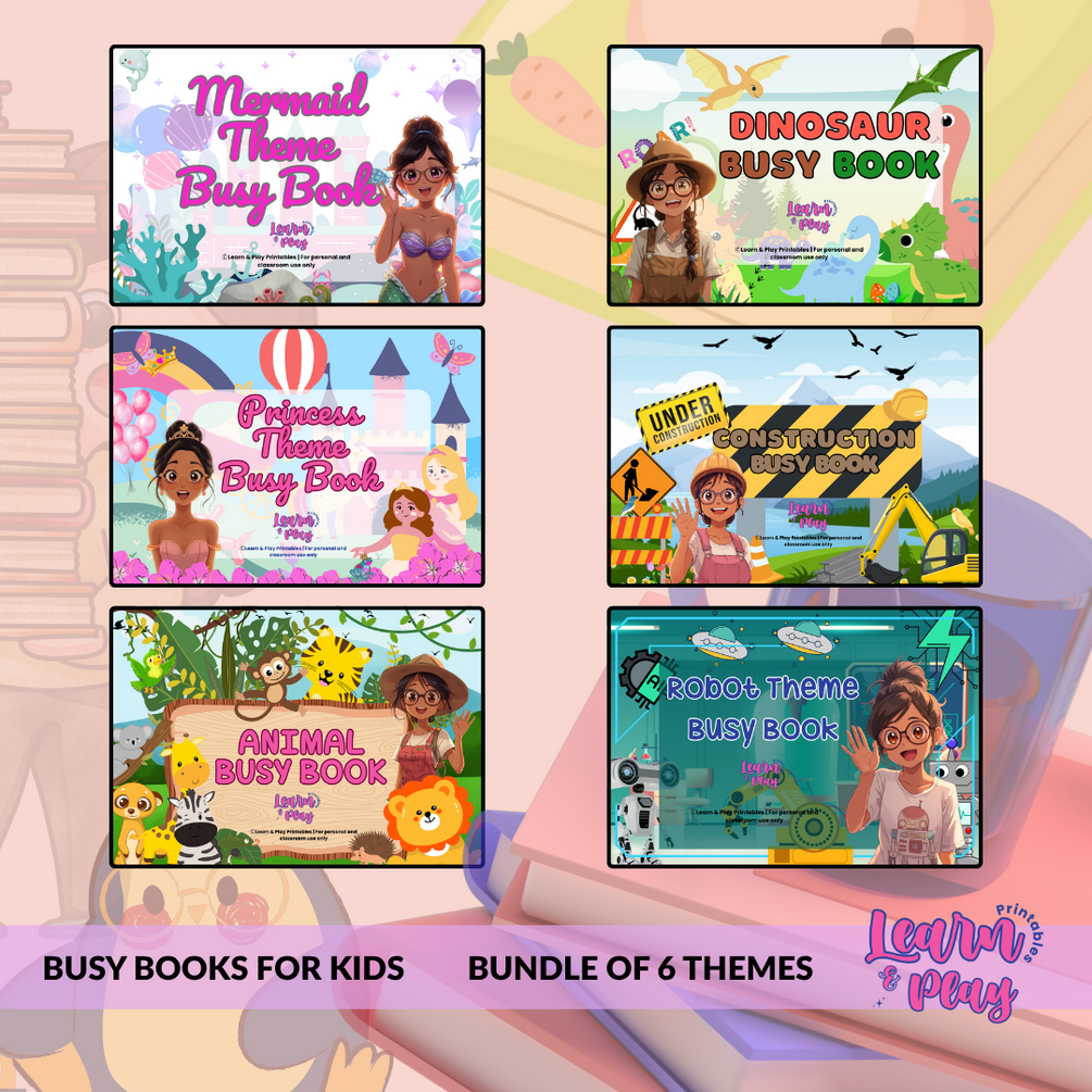 Ultimate Busy Book Bundle – 6 Themes for Creative Learning