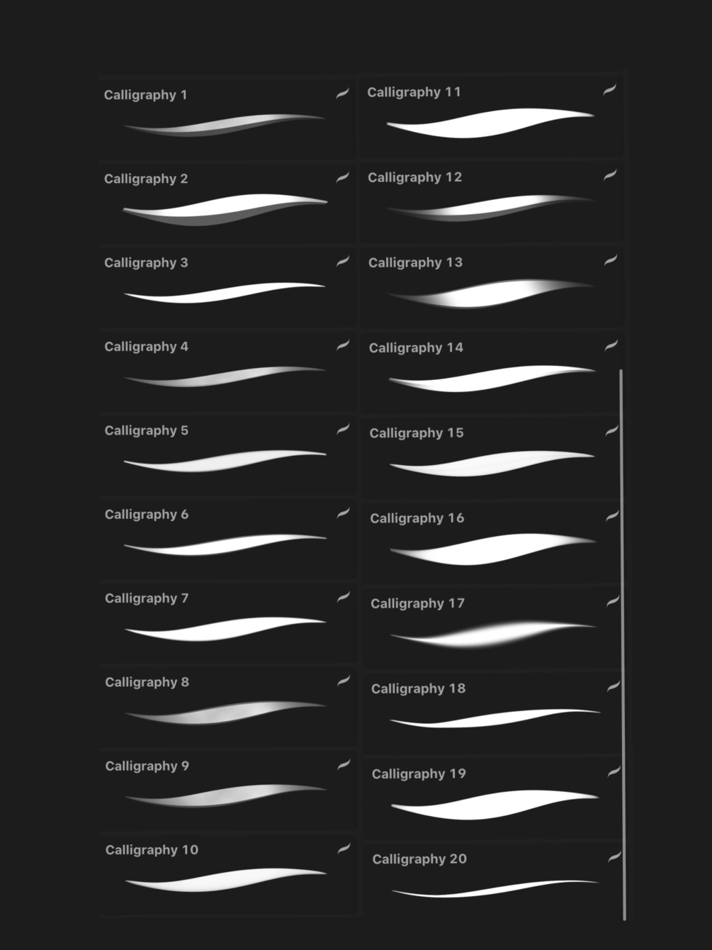 Aria’s Calligraphy Brushset