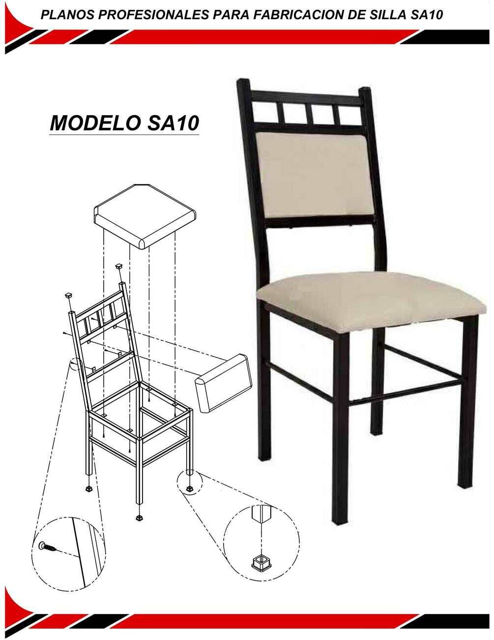 PLANOS DE SILLA MODELO SA10