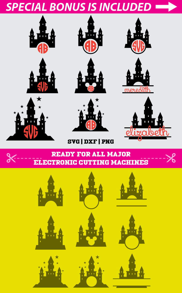 Castle Svg Cut Files | 9 Designs + Special GIFTS