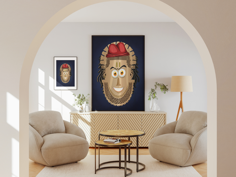 Luxury African Mask Wall Art | Digital Print | Afrocentric Home ...