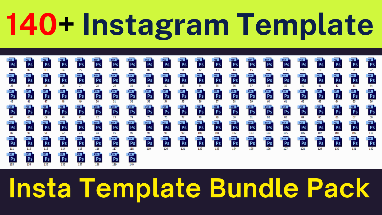 Ultimate Instagram Templates Bundle - 140+ Pack Sale