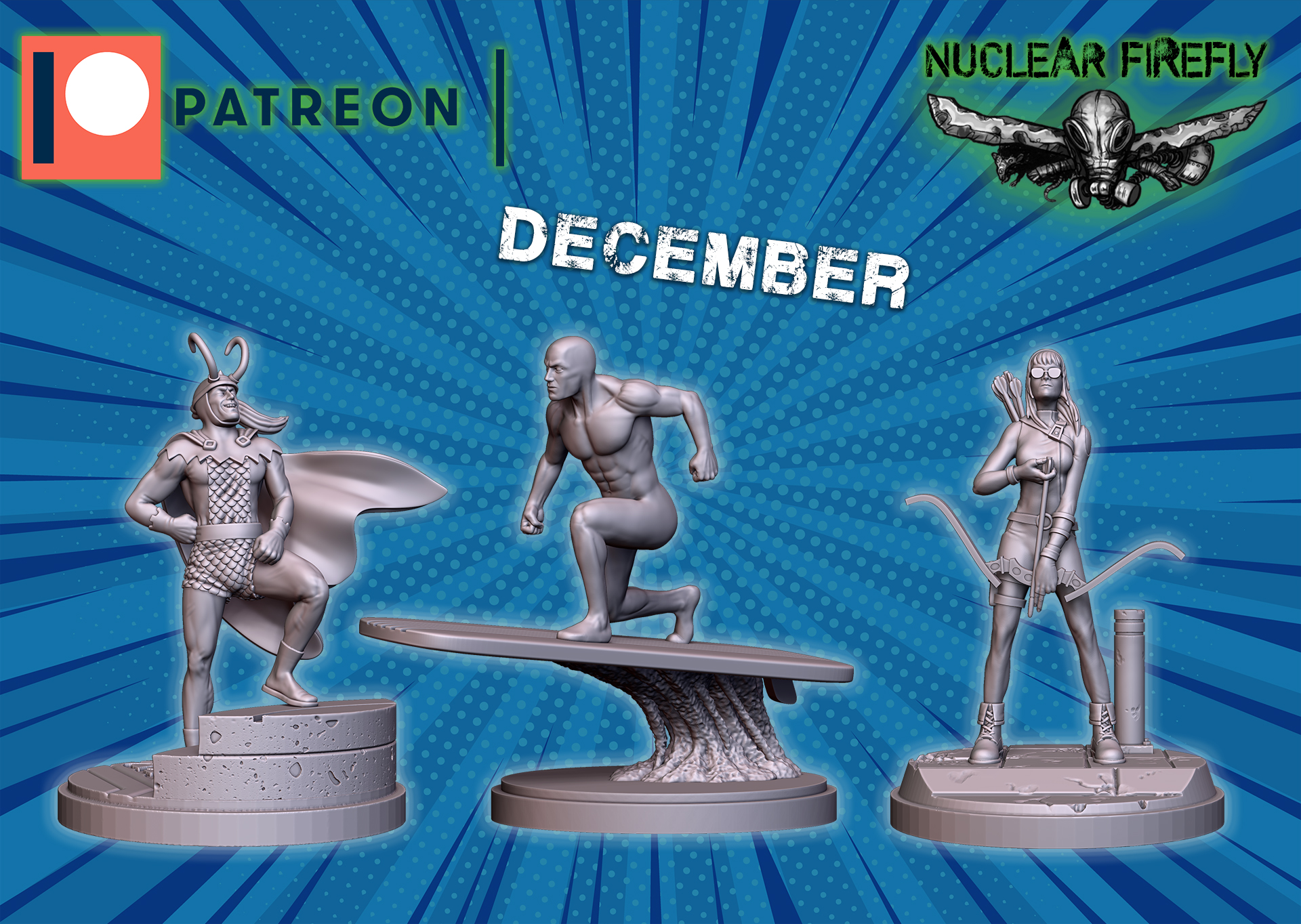 Patreon December miniatures - Nuclear Firefly