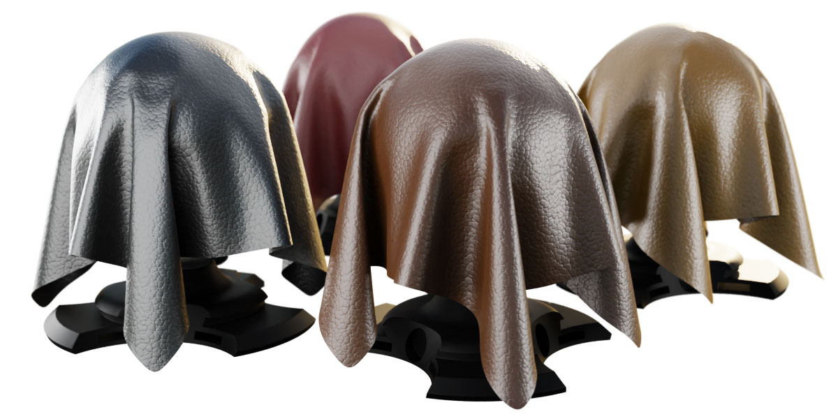 Procedural Polyurethane Leather Materials for Blender 3D
